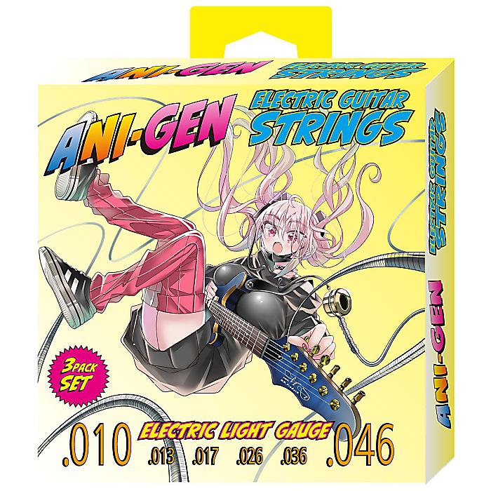 【楽天市場】【メール便／送料無料】 KIKUTANI(キクタニ) / ANI-SE10 / エレキギター弦 10-46(3SETパック ...