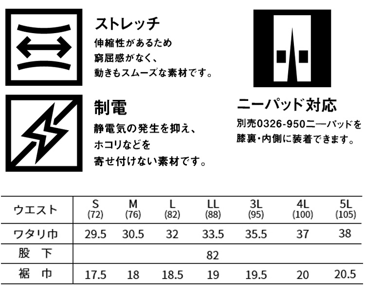 【楽天市場】[新作] 作業服 作業着 TORAICHI 寅壱 トライチ カーゴパンツ 9530-219 サイズS～LL 2021年秋冬新作 制電 ストレッチ：ミチオショップ
