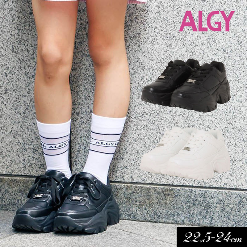 【楽天市場】≪早割！10％OFF≫2025春t【ALGY/アルジー】厚底 スニーカー≪22.5cm 23cm 23.5cm 24cm≫靴 女の子 キッズ ジュニア 可愛い おしゃれ かっこいい ...