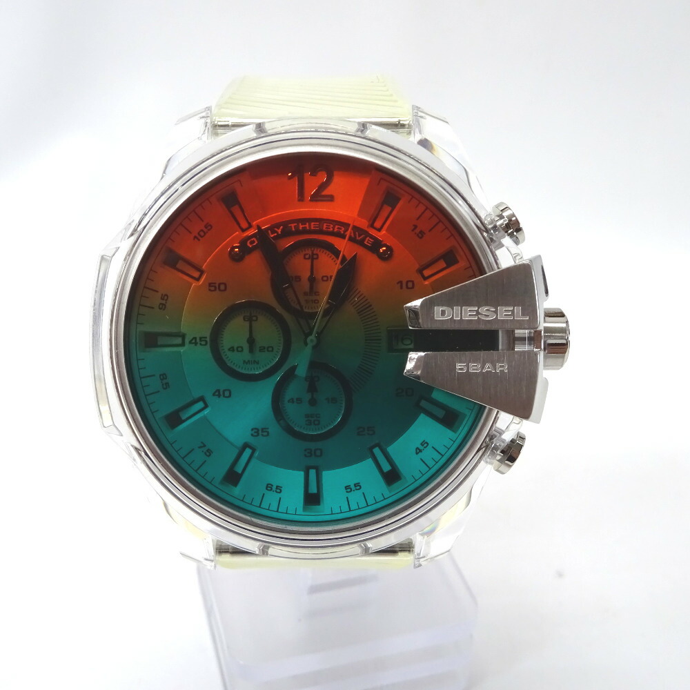 【楽天市場】ディーゼル 腕時計 MEGA CHIEF DZ-4515 メンズ クォーツ 超美品【質みなみ・二又瀬店】【質屋】 DIESEL ...