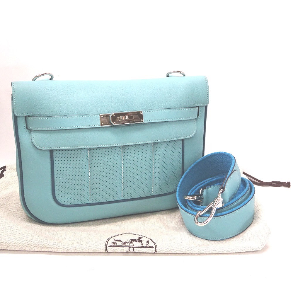 【楽天市場】エルメス ショルダーバッグ スイフト シルバー金具 ベルリンヌ28 ブルーアトール【質みなみ・二又瀬店】【質屋】 HERMES ...