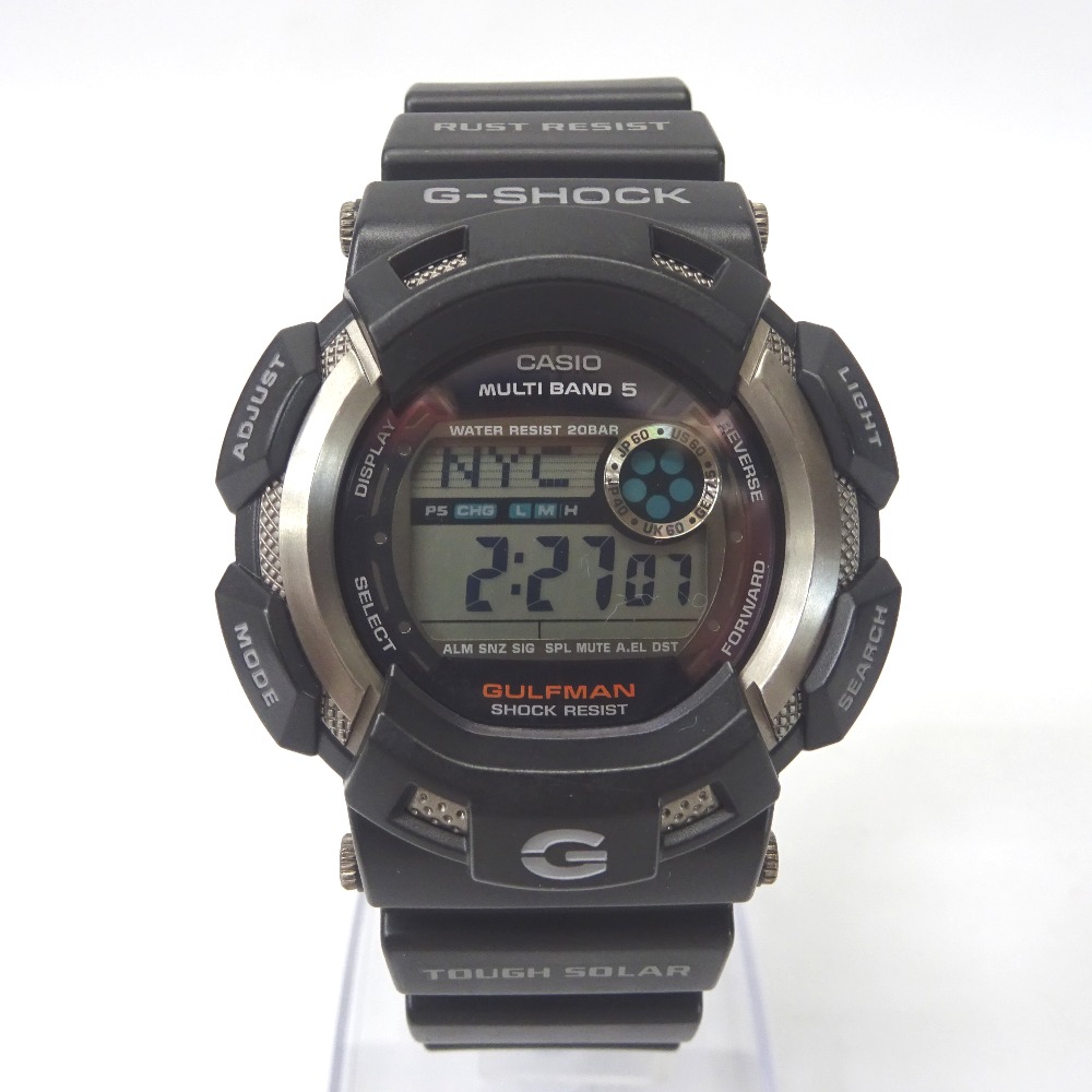 【楽天市場】カシオ 腕時計 G-SHOCK GULFMAN GW-9100 ブラック メンズ クォーツ 良好【質みなみ・二又瀬店】【質屋 ...