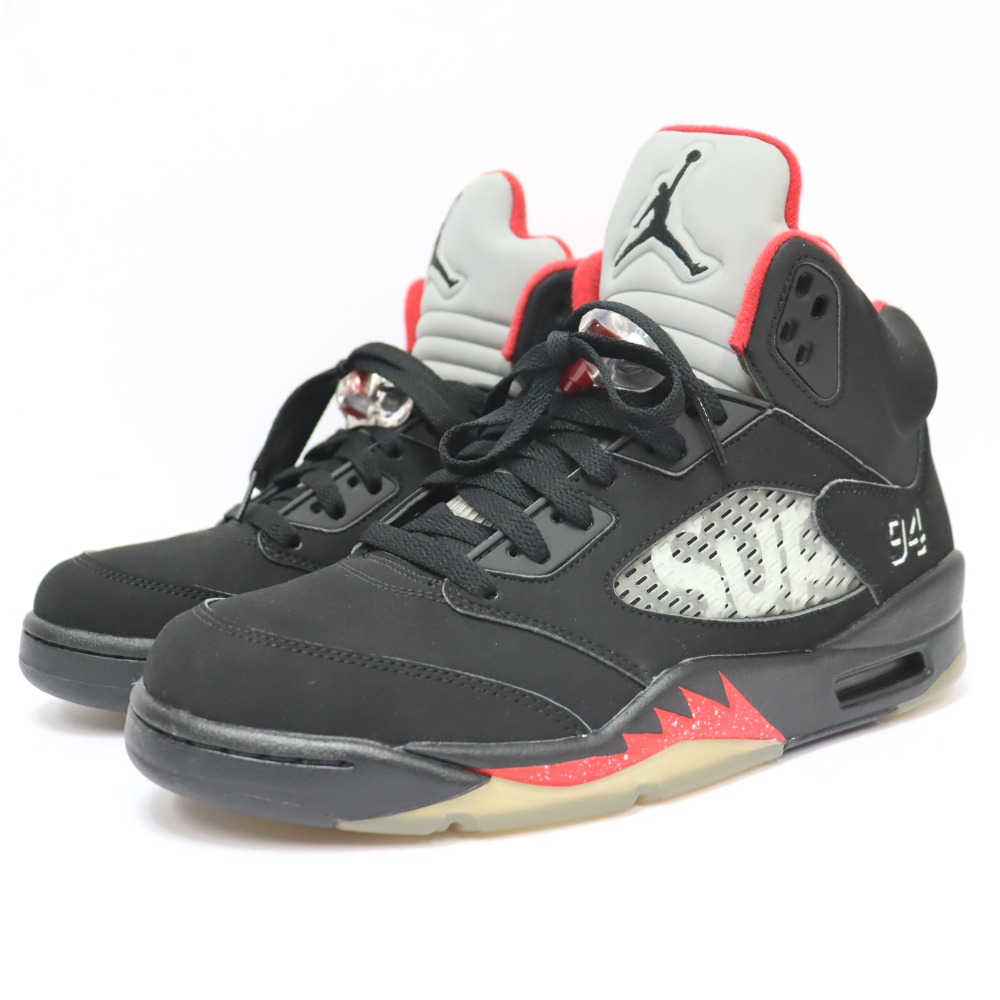 【楽天市場】ナイキ スニーカー Supreme × Nike Air Jordan 5 Retro 824371-001【質みなみ・太宰府店 ...