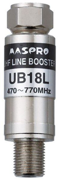 【楽天市場】マスプロ UHFラインブースター（18dB型） UB18L(A) (増幅部のみ)：Q’s 楽天市場 Shop