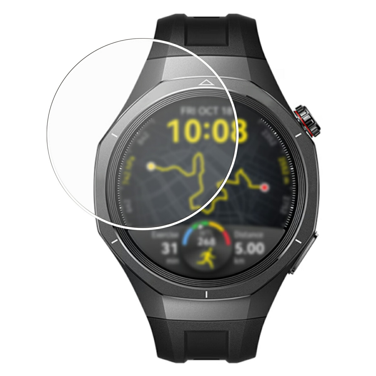 【楽天市場】【2枚セット】HUAWEI WATCH GT 5 PRO 46mm 用 AR/マット ハイブリッド 高機能 反射低減 保護フィルム ...