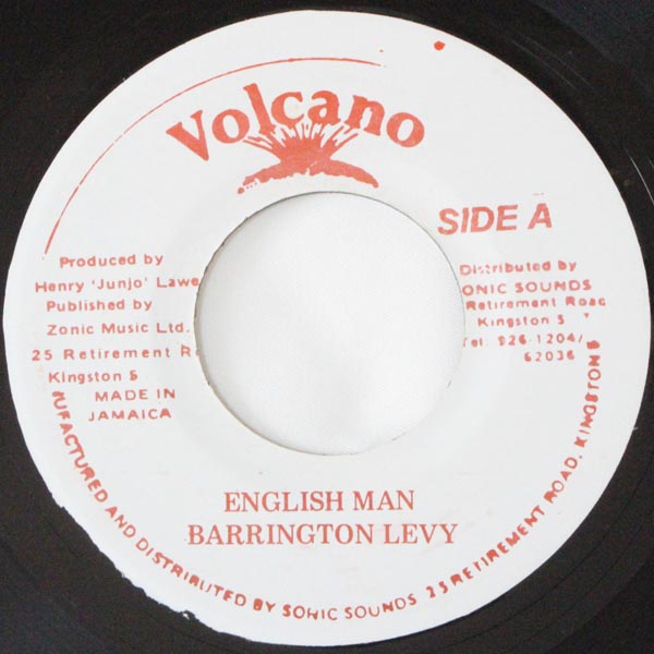 【楽天市場】BARRINGTON LEVY ENGLISH MAN 7インチ VOLCANO ワンドロップ ONEDROP ダンスホール ...