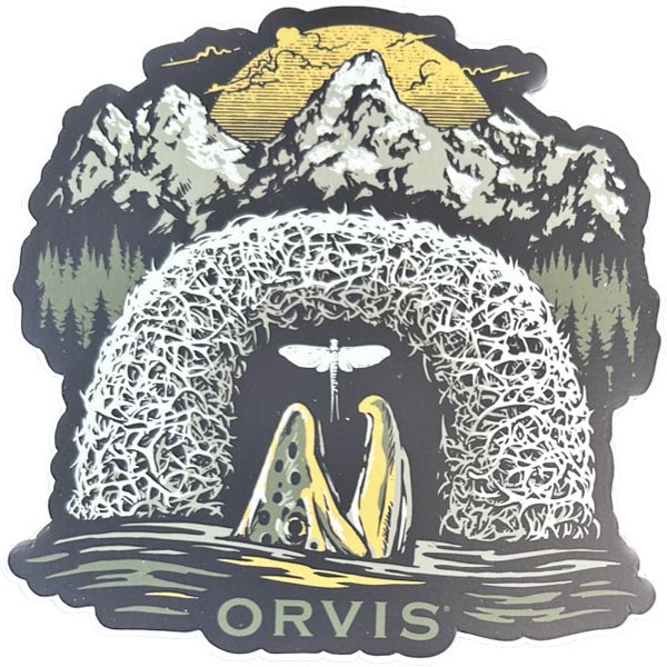 【楽天市場】【期間限定ポイント10倍】オービス ステッカートラウト ORVIS STICKER TROUT シール ブラウン フライ ...