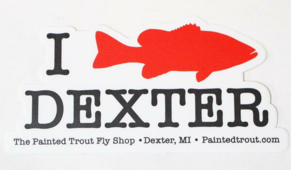 【楽天市場】【期間限定ポイント3倍】フライ ショップ ステッカー バス THE PAINTED TROUT FLY SHOP DEXTER ...