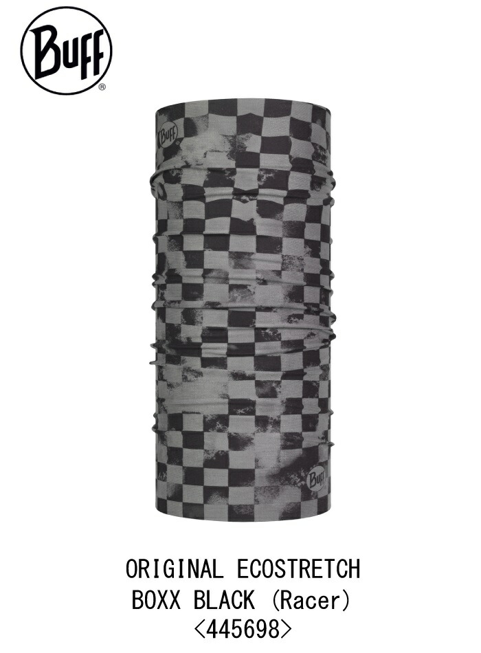 【楽天市場】BUFF バフ ORIGINAL ECOSTRETCH 445698 BOXX BLACK (Racer)/フリーサイズ ...