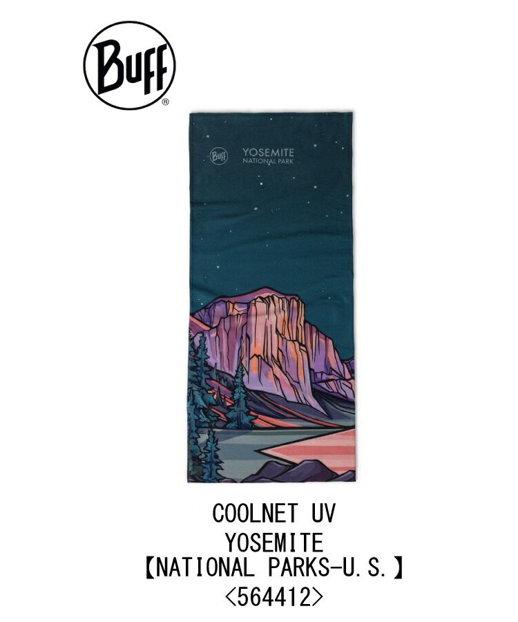 【楽天市場】【BUFF】バフ ネックチューブ COOLNET UV YOSEMITE ヨセミテ National Parksシリーズ ...