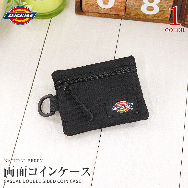 【楽天市場】エントリー＆抽選で最大P100%還元のチャンス Dickies ディッキーズ 両面コインケース 小銭入れ 小物ケース ブラック ...