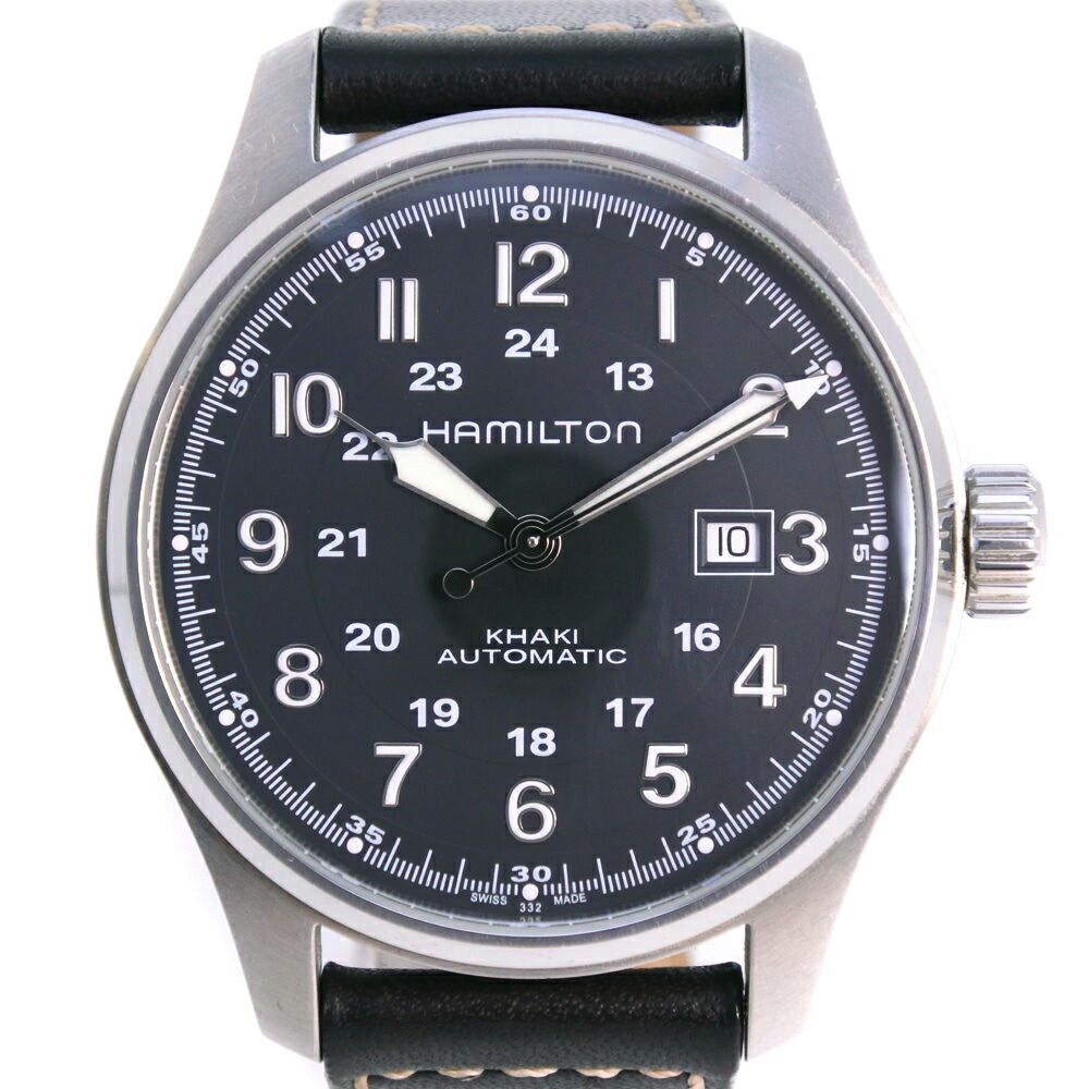 【楽天市場】【HAMILTON】ハミルトン カーキ 裏スケ H706250/H70625533 ステンレススチール×レザー シルバー 自動巻き ...
