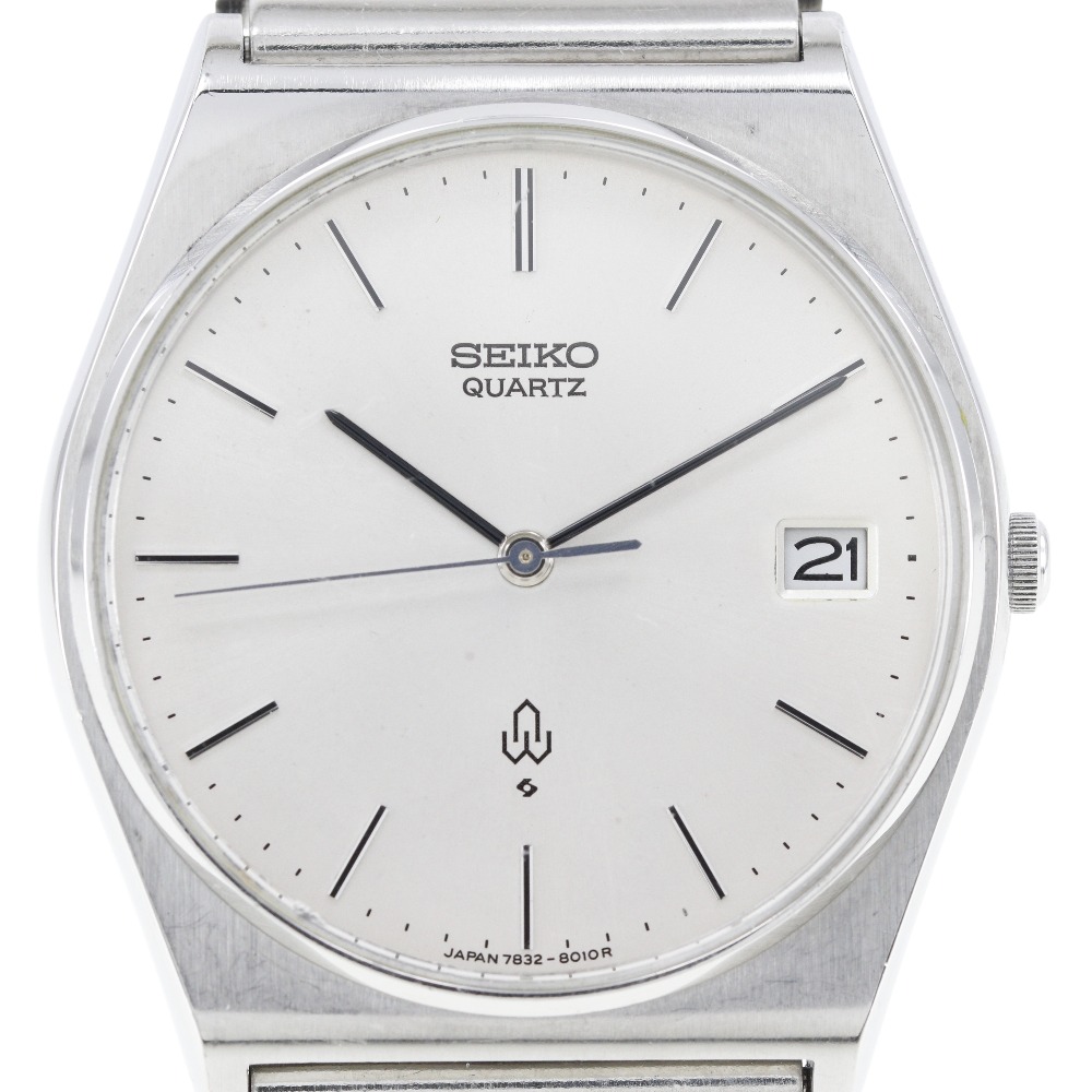【楽天市場】セイコー SEIKO 腕時計 7832-8010 ステンレススチール 日本製 クオーツ アナログ表示 シルバー文字盤 メンズ【中古 ...