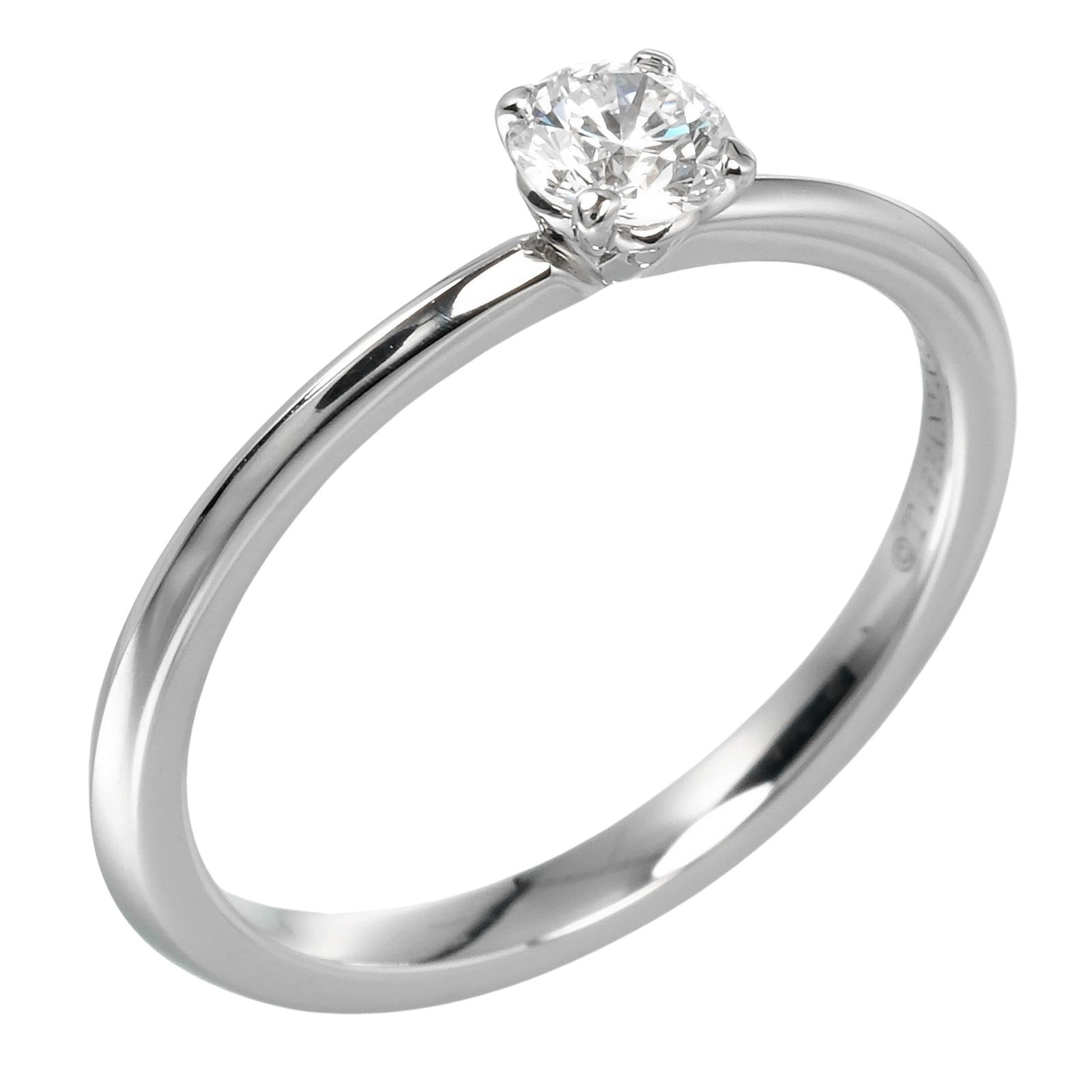 【楽天市場】ティファニー TIFFANY&Co. ソリティア 7.5号 リング 指輪 0.22ct VS1/H/3EX Pt950プラチナ ダイヤモンド 約2.37g【中古】Aランク：質にしき ...
