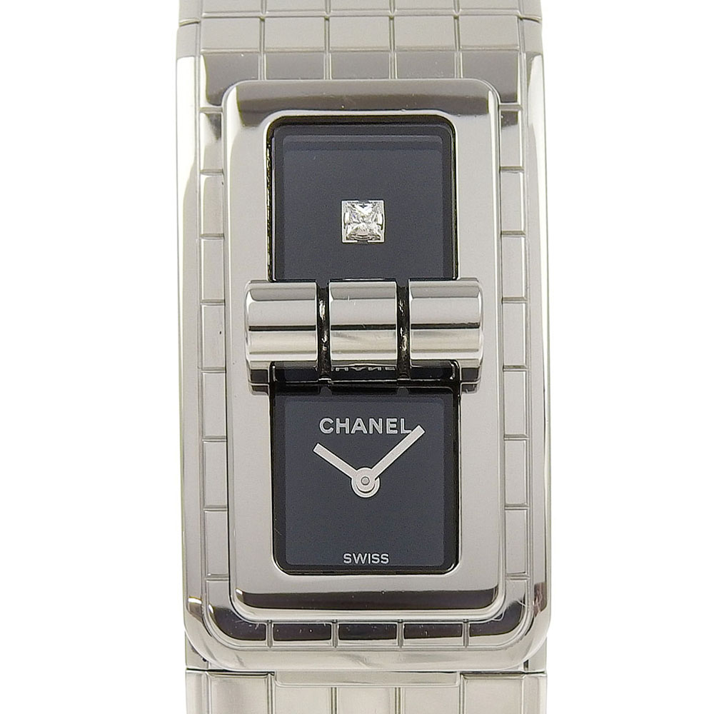 【楽天市場】シャネル CHANEL コードココ 腕時計 1Pダイヤ H5144 ステンレススチール スイス製 クオーツ アナログ表示 黒文字盤 Code Coco レディース【中古】A-ランク ...