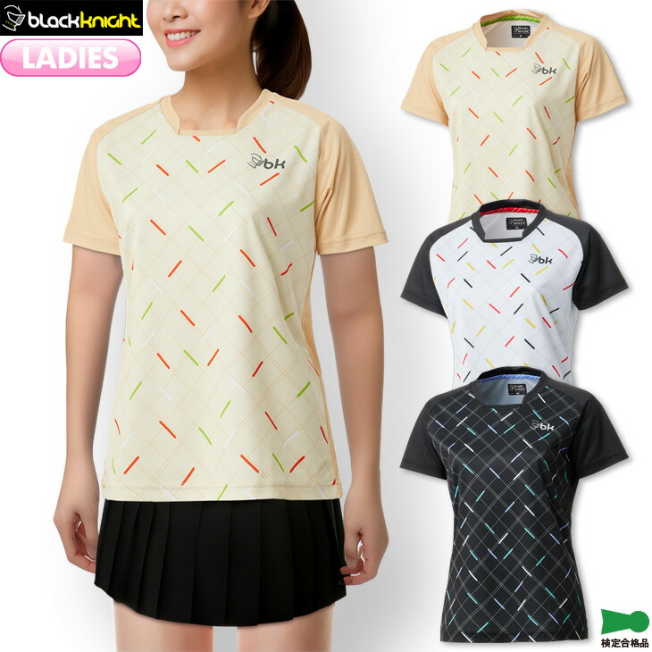 【楽天市場】【10日1:59までお買物マラソン!クーポン配布中!】ブラックナイト バドミントン レディース ゲームウェア T-4532L ...