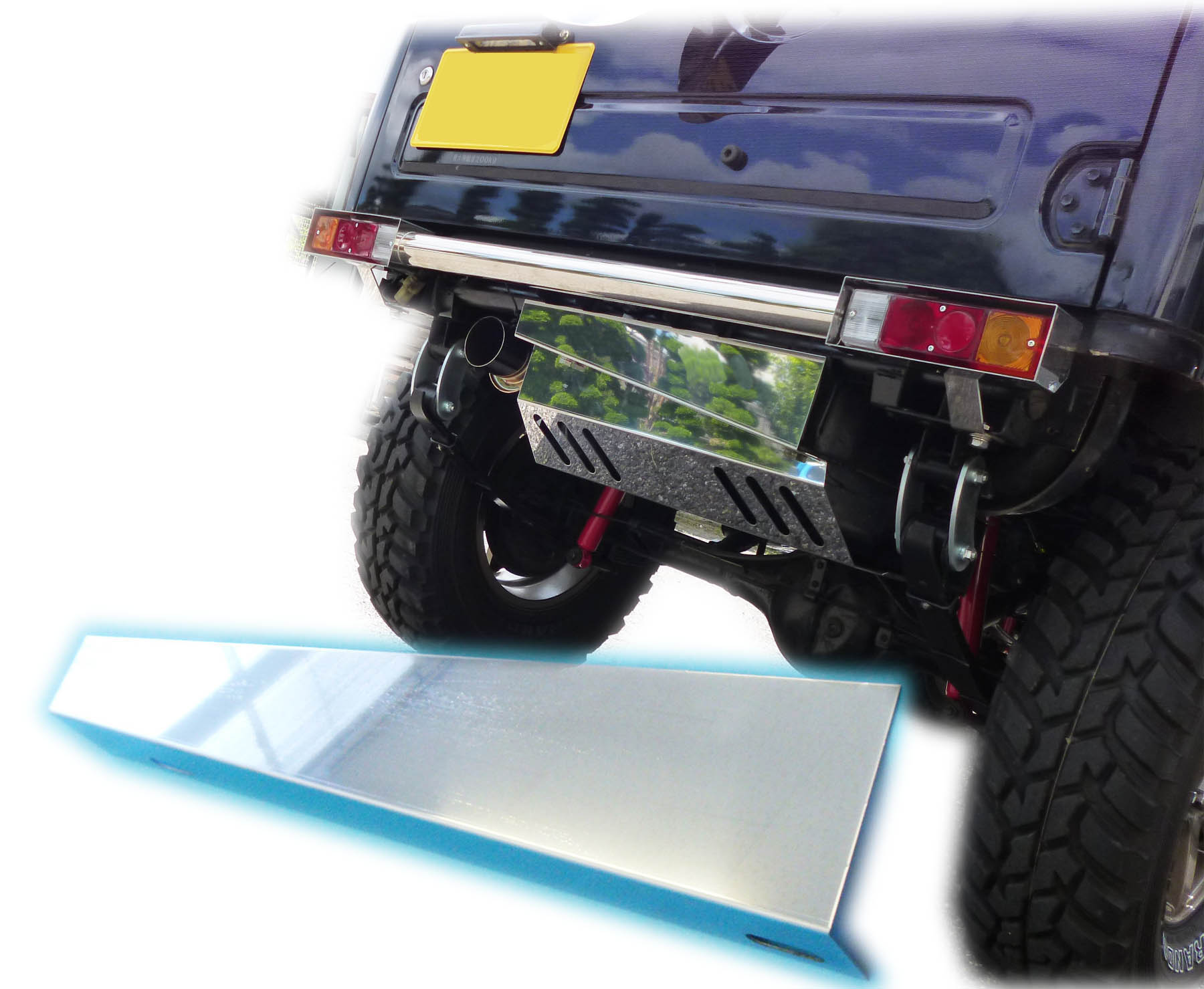 【楽天市場】ジムニー用ステンレス製リア・ボロ隠しパネル（スリット無し）ジムニー パーツ 適用車種： SJ30 JA71 JA11 JB31 JA12 JA22 jimny ジムニー ja11 ...