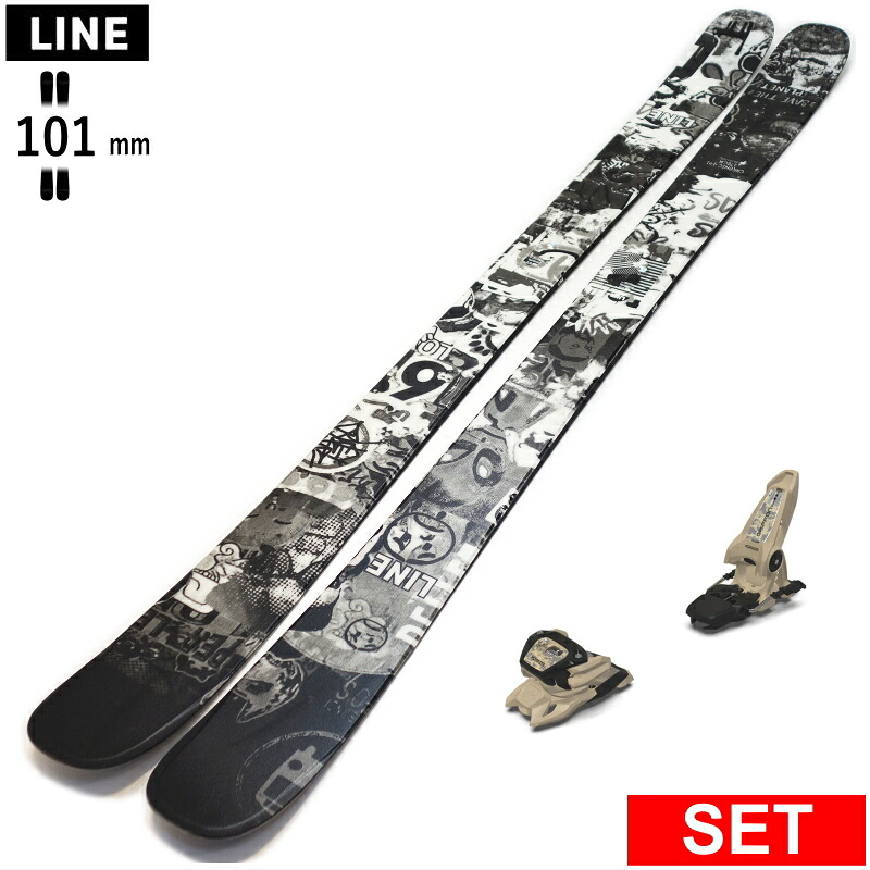 【楽天市場】LINE CHRONIC 101+GRIFFON 13 ライン 25モデル スキー板セット セミファットスキー フリースキー ...