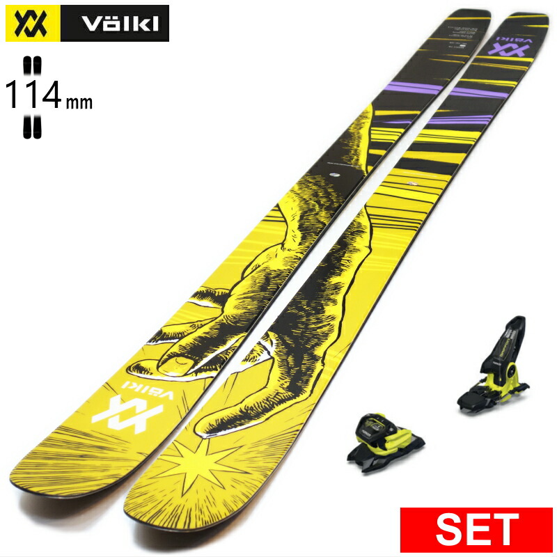 【楽天市場】[センター幅114mm 177cm|184cm]VOLKL REVOLT 114+GRIFFON 13 フォルクル 型落ち旧モデル ...