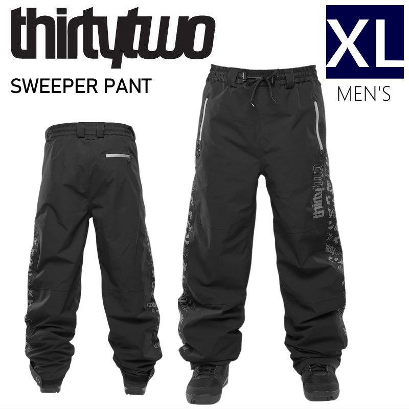 【楽天市場】24-25 THIRTYTWO SWEEPER PNT ｶﾗｰ:BLACK XLｻｲｽﾞ サーティツー パンツ PANT メンズ ...
