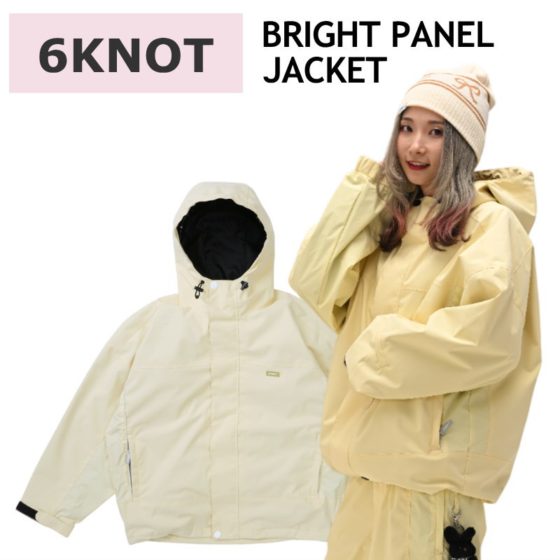 【楽天市場】★ 25-26 6KNOT BRIGHT PANEL JACKET ｶﾗｰ:SHERBET YELLOW 6K2503 シックス ...