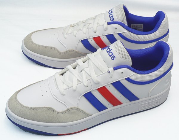 【楽天市場】【アディダス31cm】【送料込】フープス 3.0：白×青×赤(IH0335 HOOPS 3.0)：ビッグサイズ：大きいサイズ ...