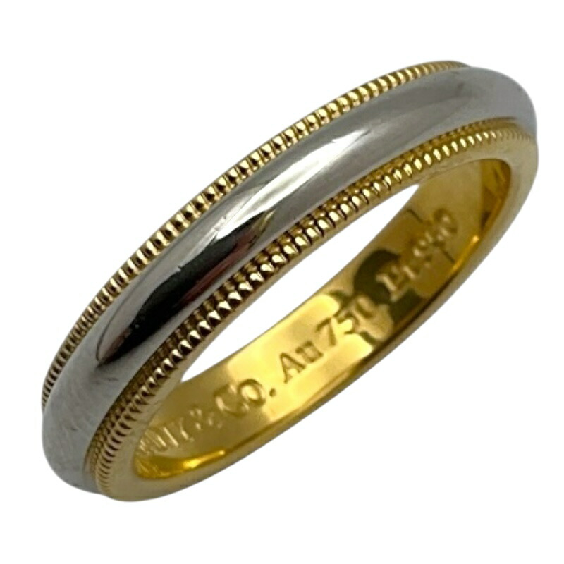 【楽天市場】ティファニー TIFFANY＆CO トゥギャザーミルグレインリング 18K/Pt950 ジュエリー【中古】：OKURA（おお蔵）楽天市場店