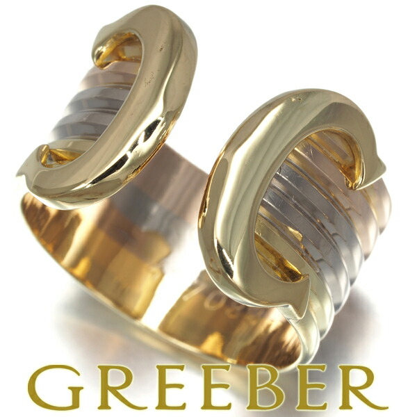 【楽天市場】Cartier カルティエ リング 2C ドゥーブルC C2 スリーカラー LM 53号 K18YG/WG/PG 指輪 【中古 ...