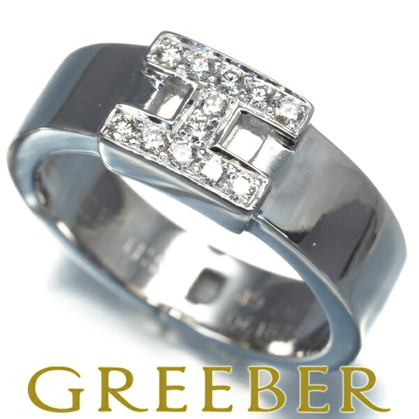 【楽天市場】HERMES エルメス リング ダイヤ ダイヤモンド ニューヘラクレス 49号 K18WG Ring 指輪 【中古】BLJ：グリーバー