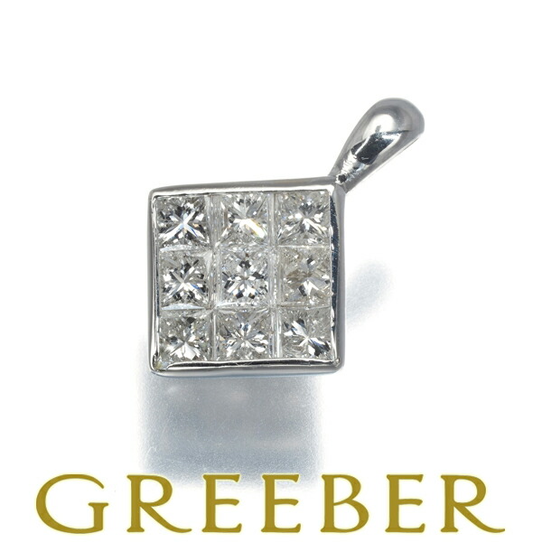 【楽天市場】ダイヤ ダイヤモンド 1.00ct ミステリーセッティング ペンダント トップ Pt900 Pendant 【中古】GENJ：グリーバー