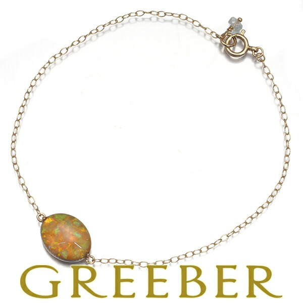 【楽天市場】★20日20時スタート！ポイント5倍対象商品★ agete アガット ブレスレット オパール K10YG/樹脂 Bracelet ...