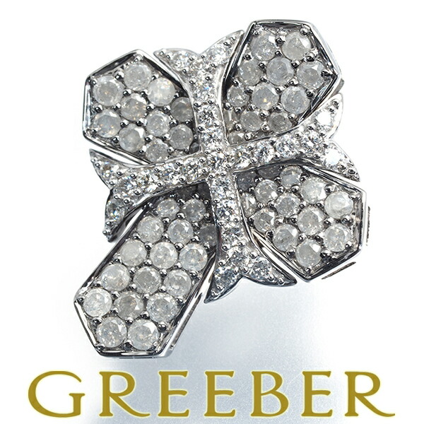 【楽天市場】ダイヤ ダイヤモンド 0.92ct クロス ペンダント トップ K18WG Pendant 【中古】GENJ：グリーバー