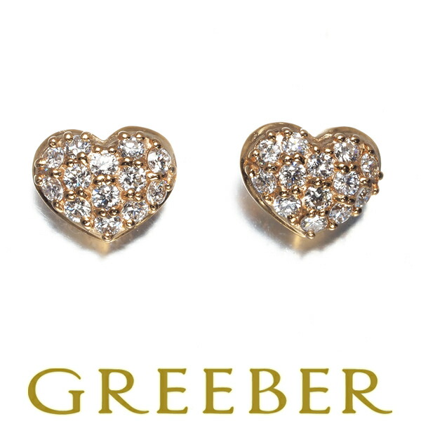 【楽天市場】Ponte Vecchio ポンテヴェキオ ピアス ダイヤ ダイヤモンド 0.12ct/0.12ct パヴェ ハート K18PG ...