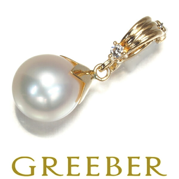 【楽天市場】タサキ ペンダントトップ パール アコヤ真珠 8.2mm ダイヤ K18YG 【中古】BLJ：グリーバー
