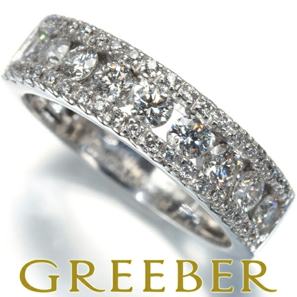 【楽天市場】★スーパーSALE特別価格★【要獲得！先着順最大3万円クーポン！】 ダイヤ ダイヤモンド 1.00ct リング K18WG Diamond Ring 指輪 【中古】GENJ：グリーバー