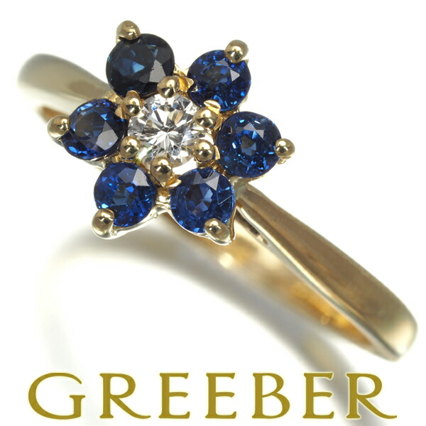 【楽天市場】Tiffany&Co. ティファニー リング サファイア ダイヤ ダイヤモンド フラワー 9号 K18YG 指輪 【中古】BLJ ...