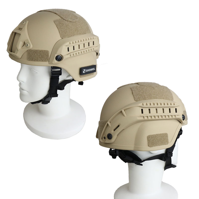 【楽天市場】SHENKEL シェンケル MICH 2002 ヘルメット サイドレール NVGマウント 3色 ブラック グレー タン 【ワッペン付き】 サバゲー サバイバルゲーム 装備 ...