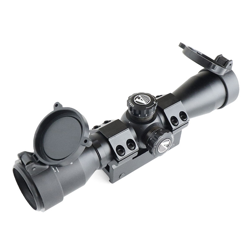 【楽天市場】ANS Optical 4倍固定 ショートスコープ 4x32S 軽量 250g ワンピースマウントリング セット 4倍スコープ MP5などコンパクトなガンに 1インチ 20mm ...