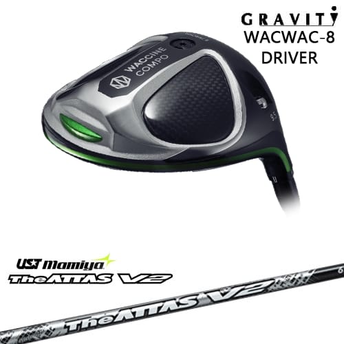 【楽天市場】【OVDカスタム】WACWAC-8 ドライバー GRAVITY ワクチンコンポ[DW]グラビティGRAVITY GOLF The ATTAS V2 ジ・アッタス マミヤmamiya ...