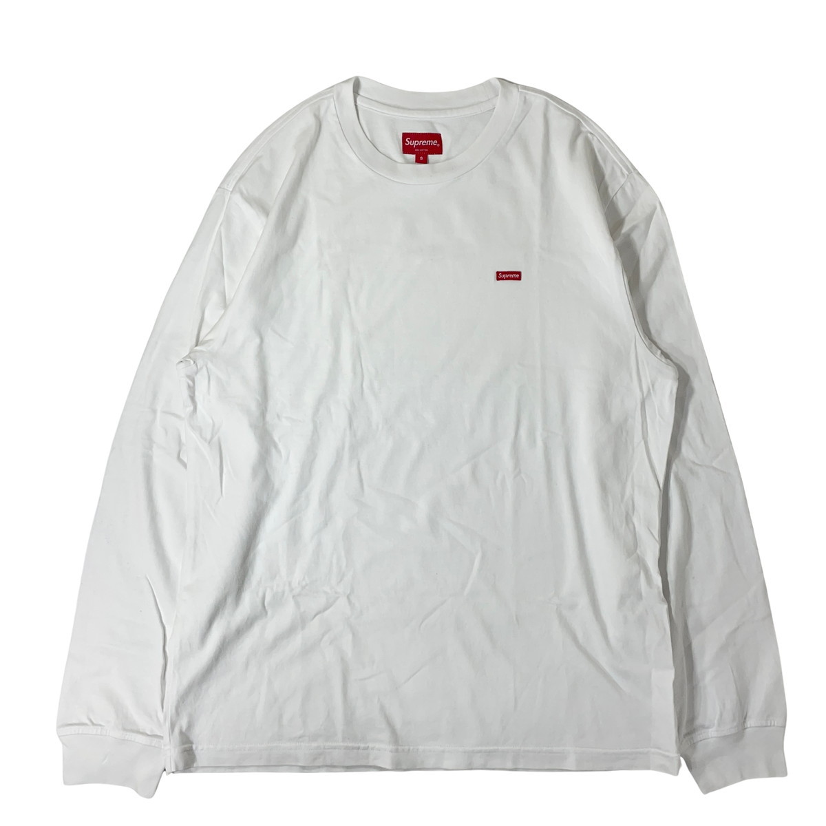 【楽天市場】シュプリーム Supreme Small Box L/S Tee ロングTシャツ スモール ボックスロゴ ホワイト 長袖 白 S 【中古】【A0】：オーバーラップ楽天市場店