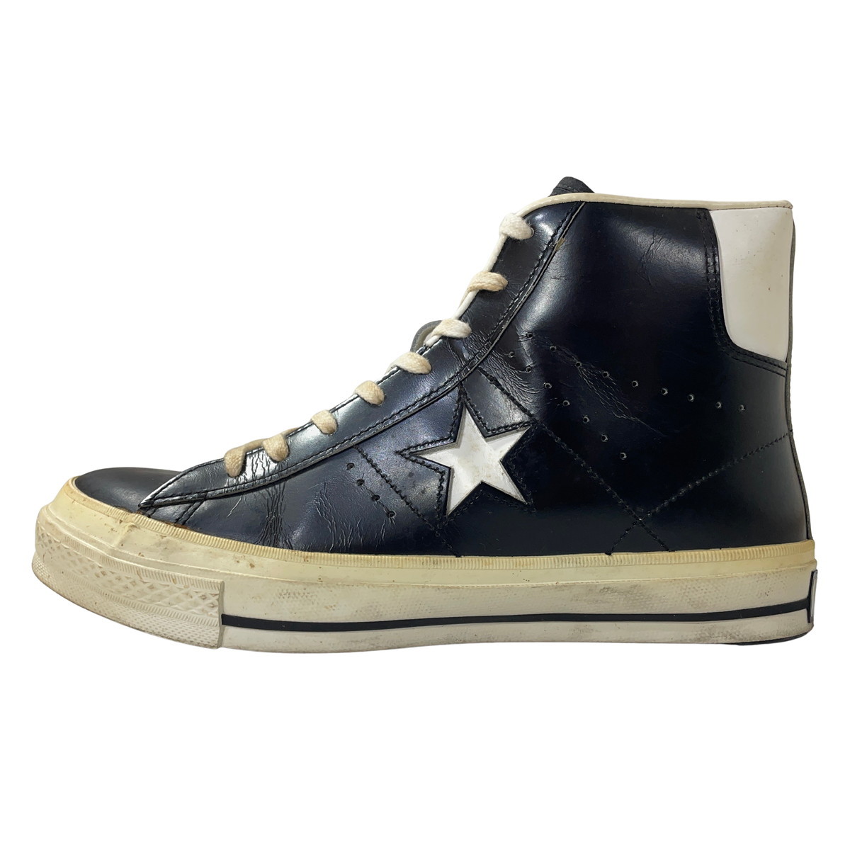 【楽天市場】CONVERSE ONE STAR HI コンバース ワンスター ハイカット ブラック 90s 日本製 黒 26cm US 7.5 ...