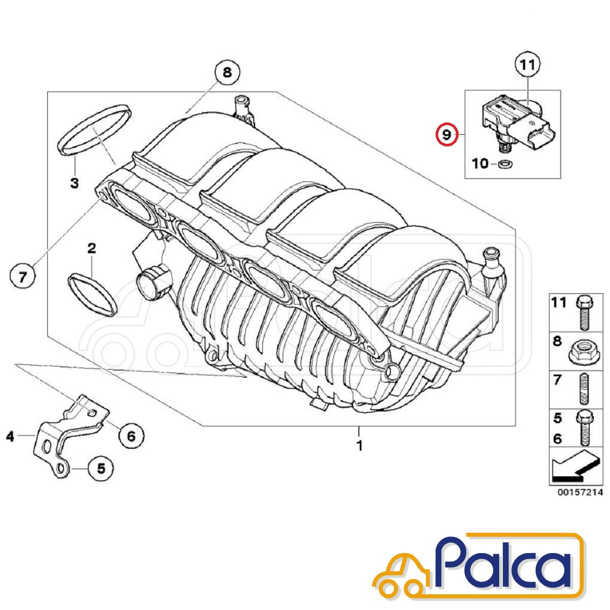 【楽天市場】【あす楽】プジョー/シトロエン インテークマニホールドプレッシャーセンサー/MAPセンサー | 207 | 308I | C3II ...