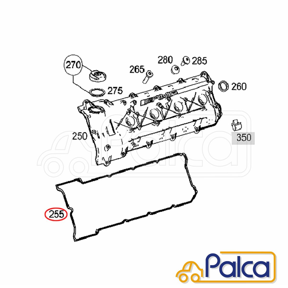 【楽天市場】【あす楽】ベンツ シリンダーヘッドカバーガスケット 右| M156/V8 63AMG用| Cクラス/W204 S204 C204 ...
