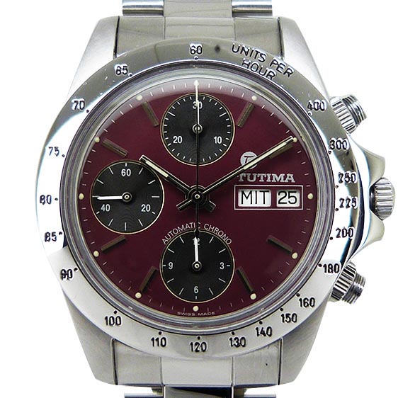 【楽天市場】チュチマ【TUTIMA】 793 グラスヒュッテ クロノグラフ ワインレッド×ブラック【中古】：PLUS ONE