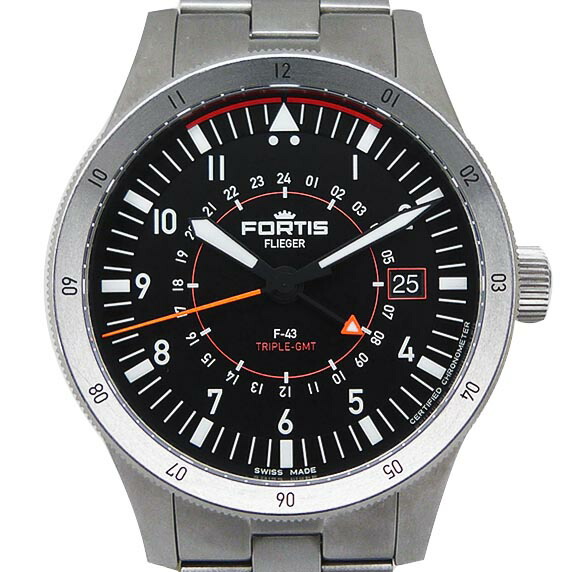 【楽天市場】フォルティス【FORTIS】 F426.0000 フリーガー F-43 トリプルGMT チタン【中古】：PLUS ONE