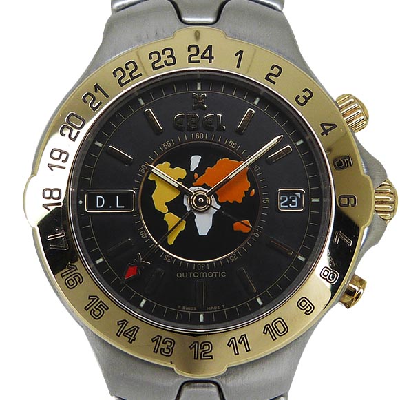 【楽天市場】エベル【EBEL】 E6122641 スポーツウェーブ メリディアン ワールドタイム GMT オートマティック SS×YG ...