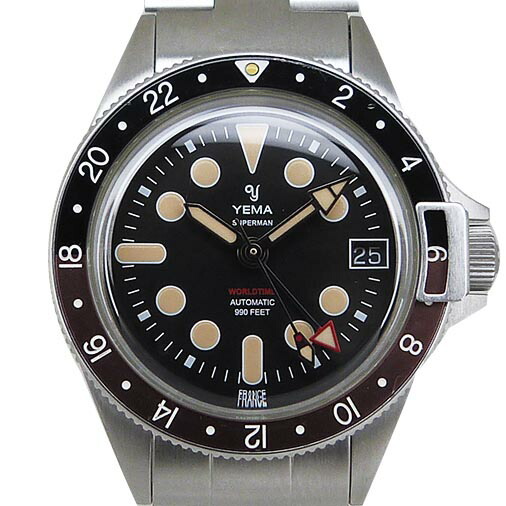 【楽天市場】イエマ【YEMA】 YGMT21B39-CMS スーパーマン ワールドタイム GMT コーク OH済【中古】：PLUS ONE