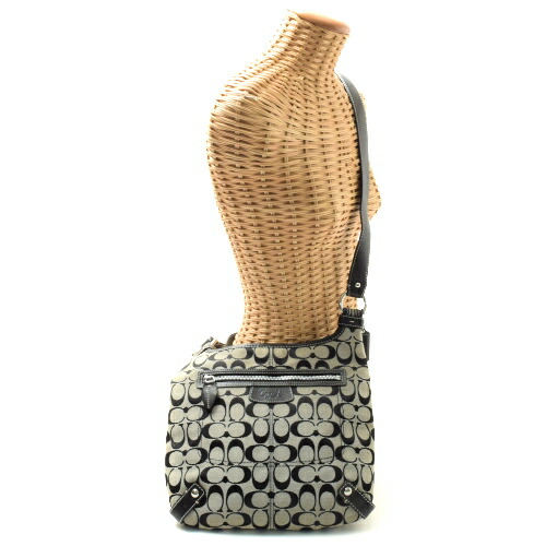 【楽天市場】コーチ COACH ショルダーバッグ F14689 シグネチャー レザー キャンバス 肩掛け 斜め掛け レディース メンズ 黒 ...