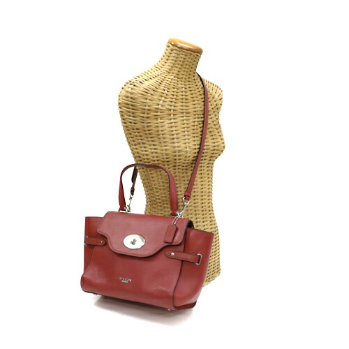 【楽天市場】コーチ COACH ラージブレイク レザー ハンドバッグ F39020 肩掛け 斜めかけ 2WAY レディース ウォッシュドレッド ...