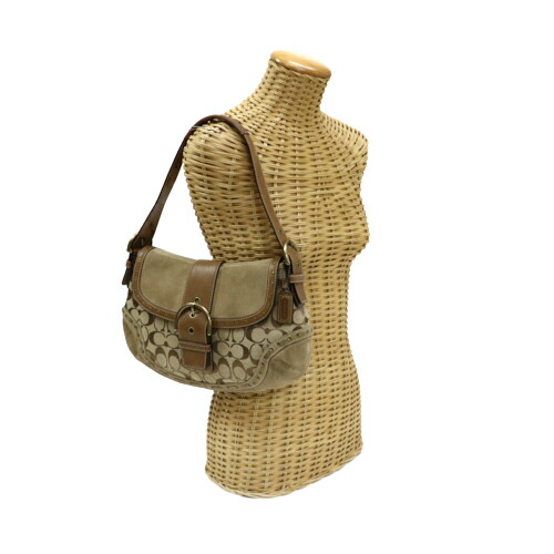 【楽天市場】コーチ COACH ショルダーバッグ キャンバス レザー スエード シグネチャー 9373 肩掛け ワンショルダー レディース ...